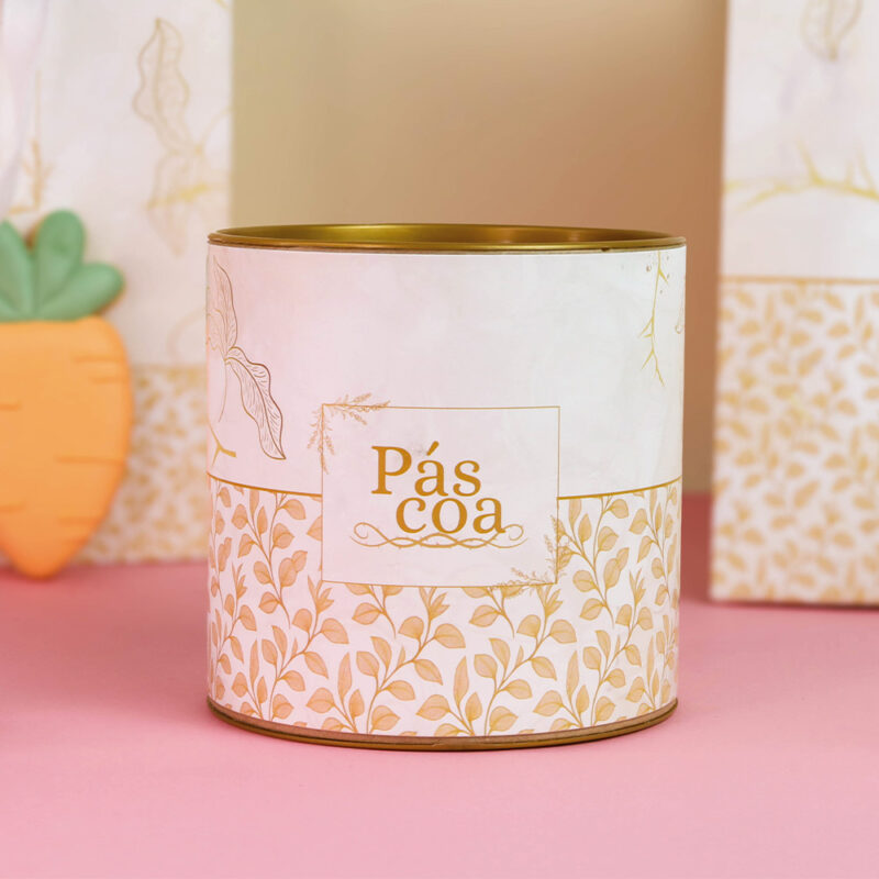 Tubolata com tampa 10x10cm, AURORA - Unitário - Azure Embalagens