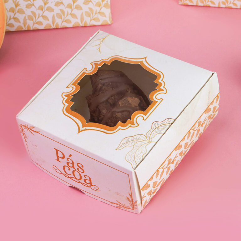 Caixa Para 1 Ovo 50g, Com Visor e berço, AURORA - 10un - Azure Embalagens