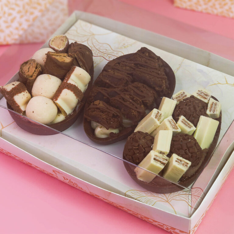 Caixa para 3 Ovos 150gr, AURORA, Tampa 7,5cm - 10un - Azure Embalagens