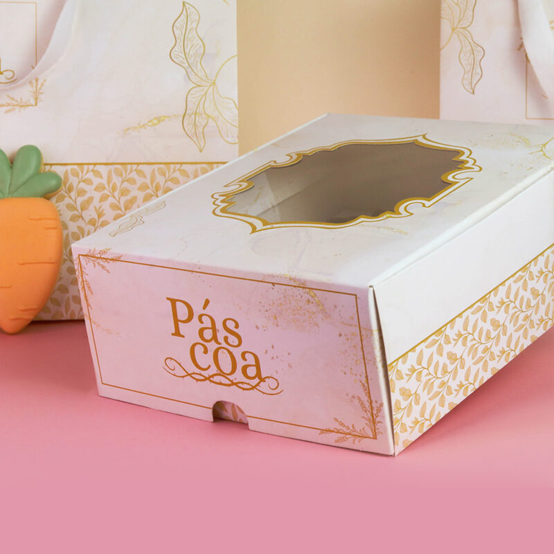 Caixa para 1 Ovo 250gr com visor, AURORA - 10un - Azure Embalagens